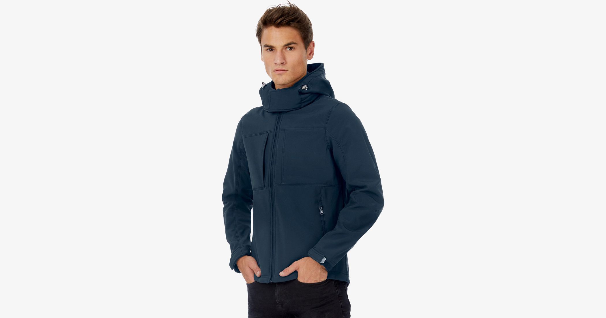 Softshell B&C Collection - JM950 - Hooded Softshell /Men