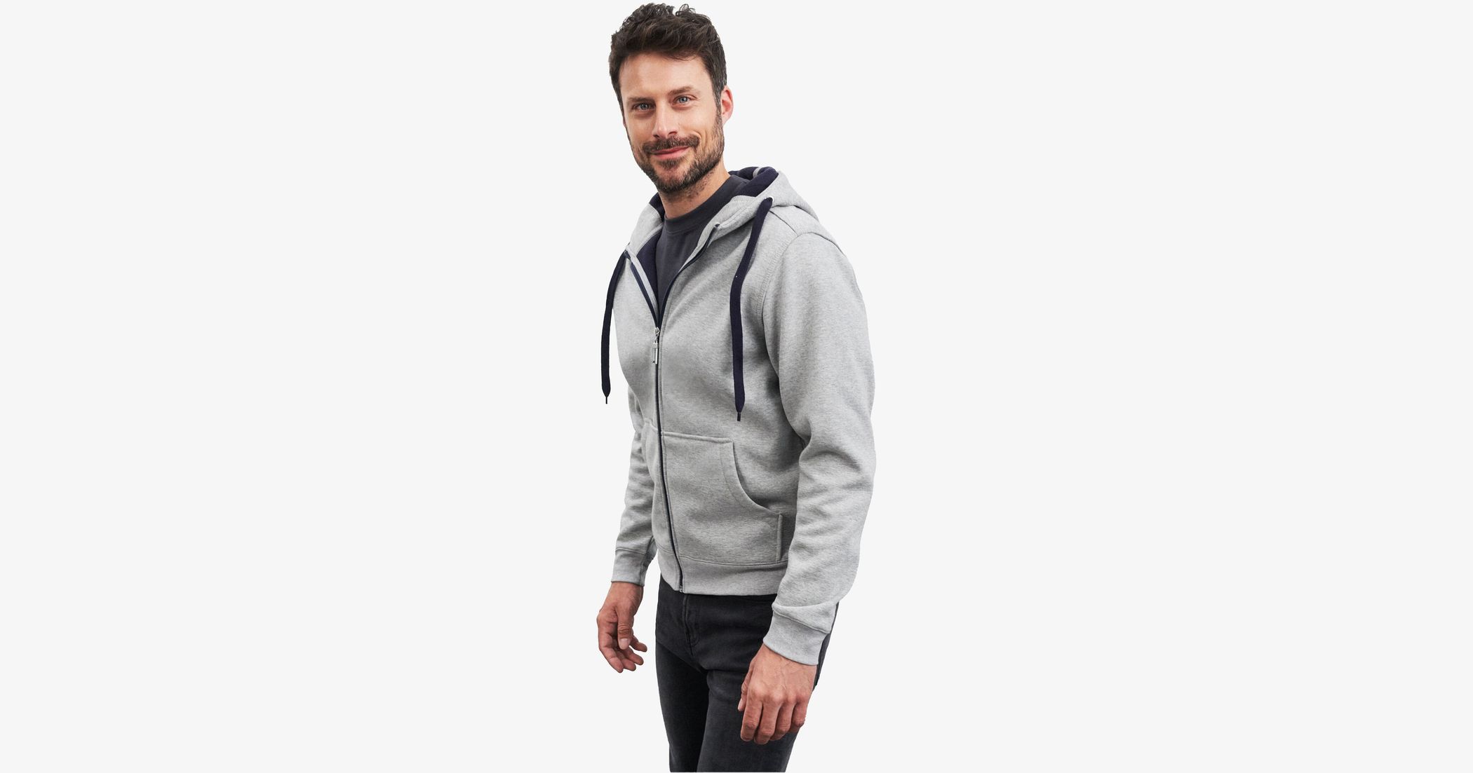 Sweat James&Nicholson - JN355 - Men's Doubleface Jacket