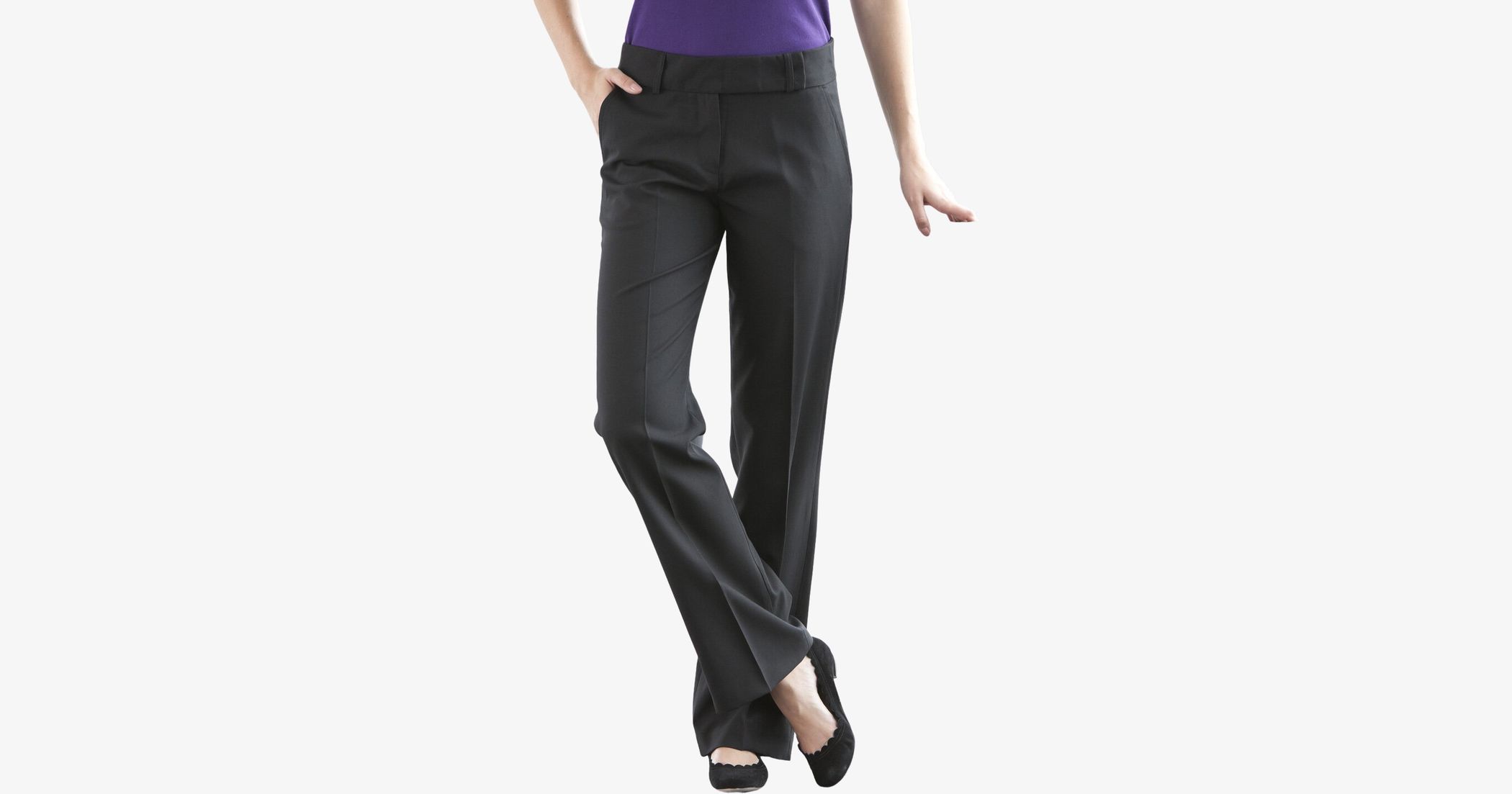 Henbury LADIES' BOOTLEG TROUSERS - PANTALON FEMME BOOTLEG