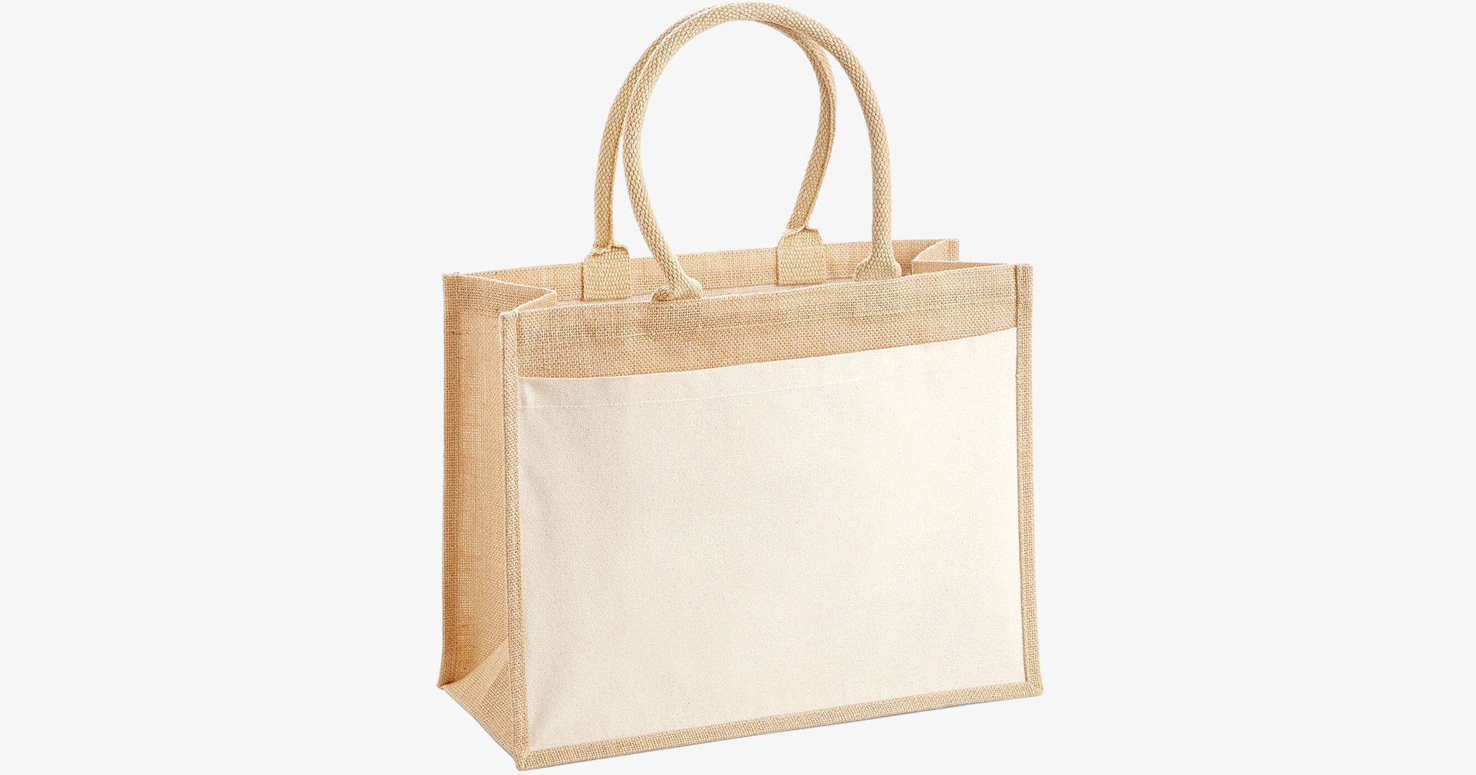 Sac shopping Westford Mill - W427 - Sac de courses en jute avec poche ...