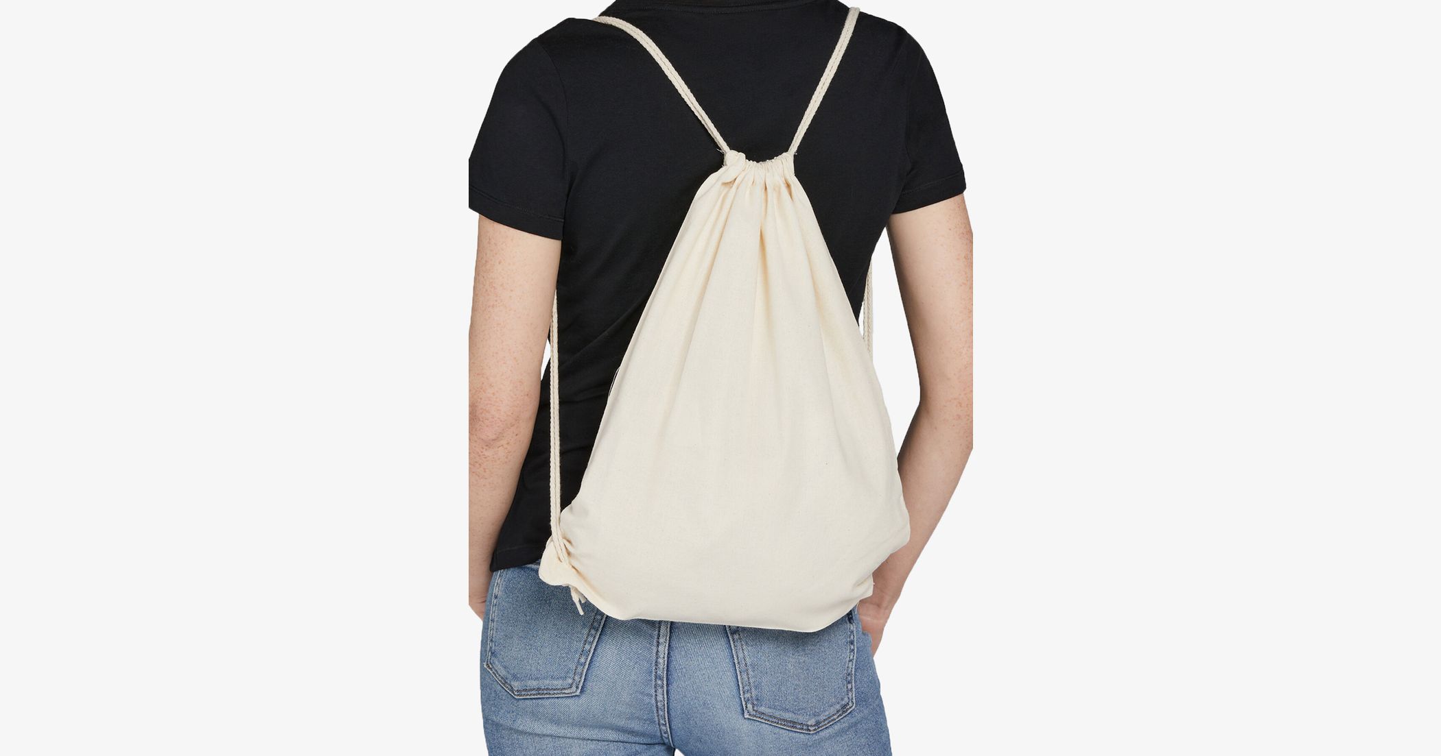 SG Accessories - Bags - OG-Backpack - Organic Cotton Drawstring Backpack