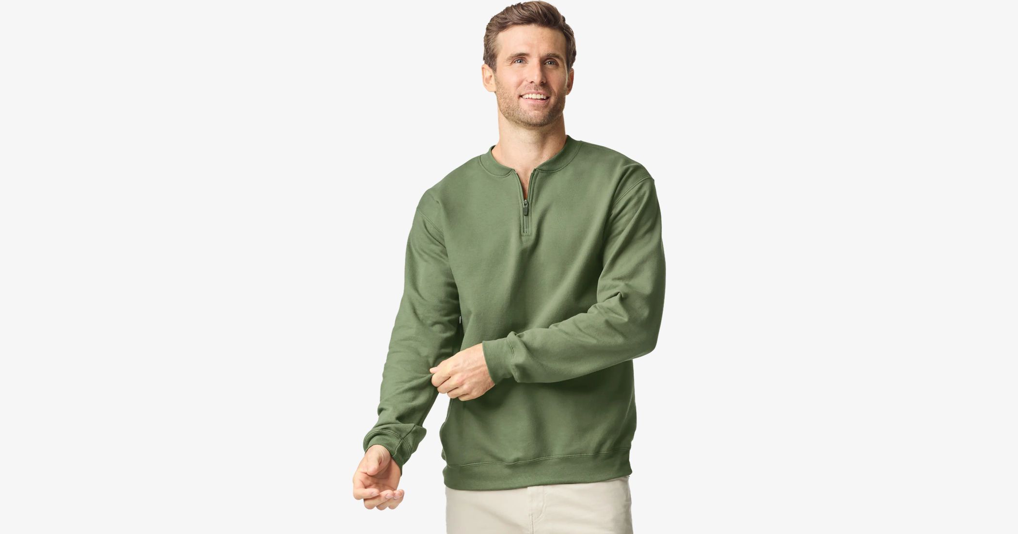 Sweat Gildan - SF008 - Softstyle Midweight Adult Fleece 1/4 Zip Sweat